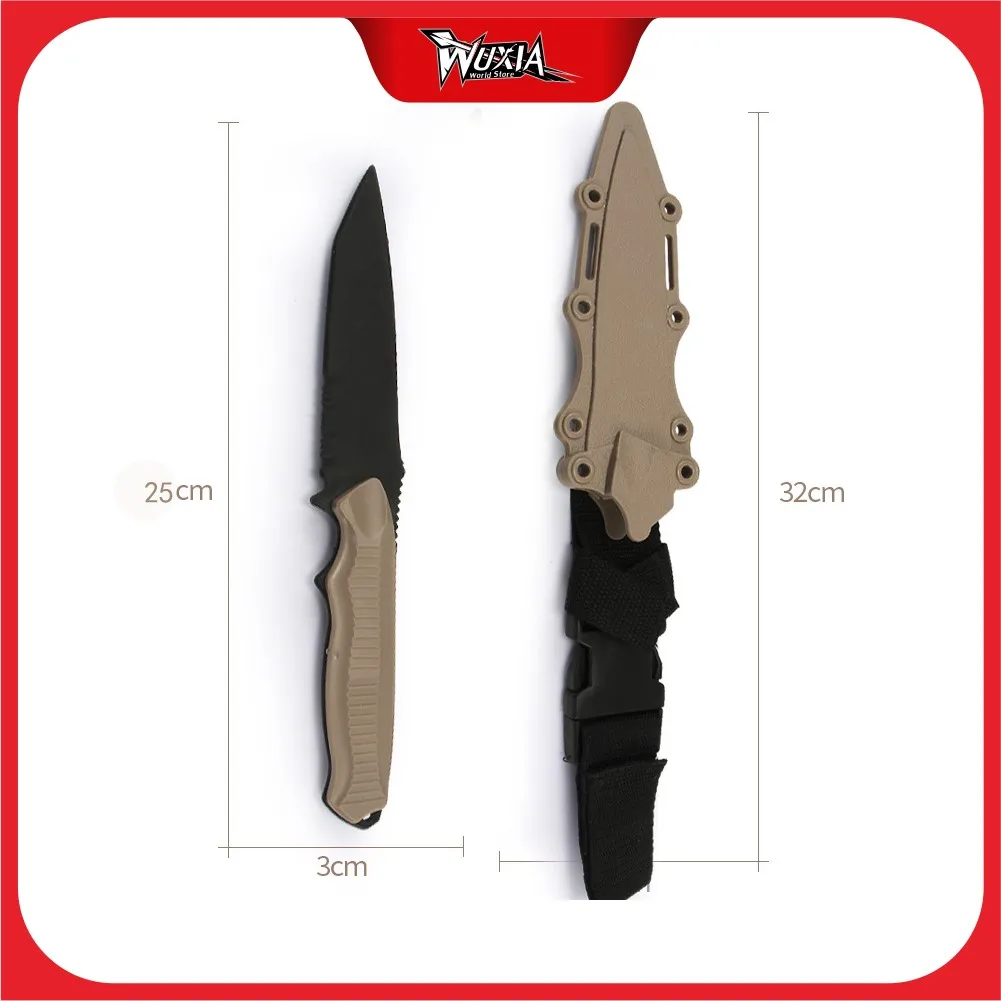 Tactical rubber knife military training enthusiasts CS Cosplay toy ...