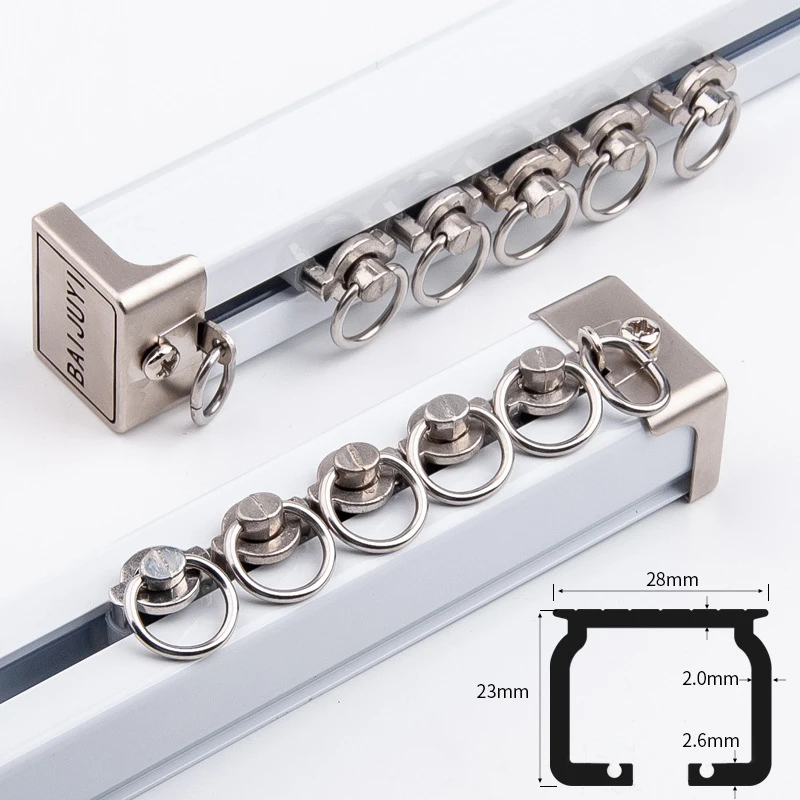 Extra-thick-silent-curtain-rod-bearing-wheel-2-6mm-thickness-monorail ...