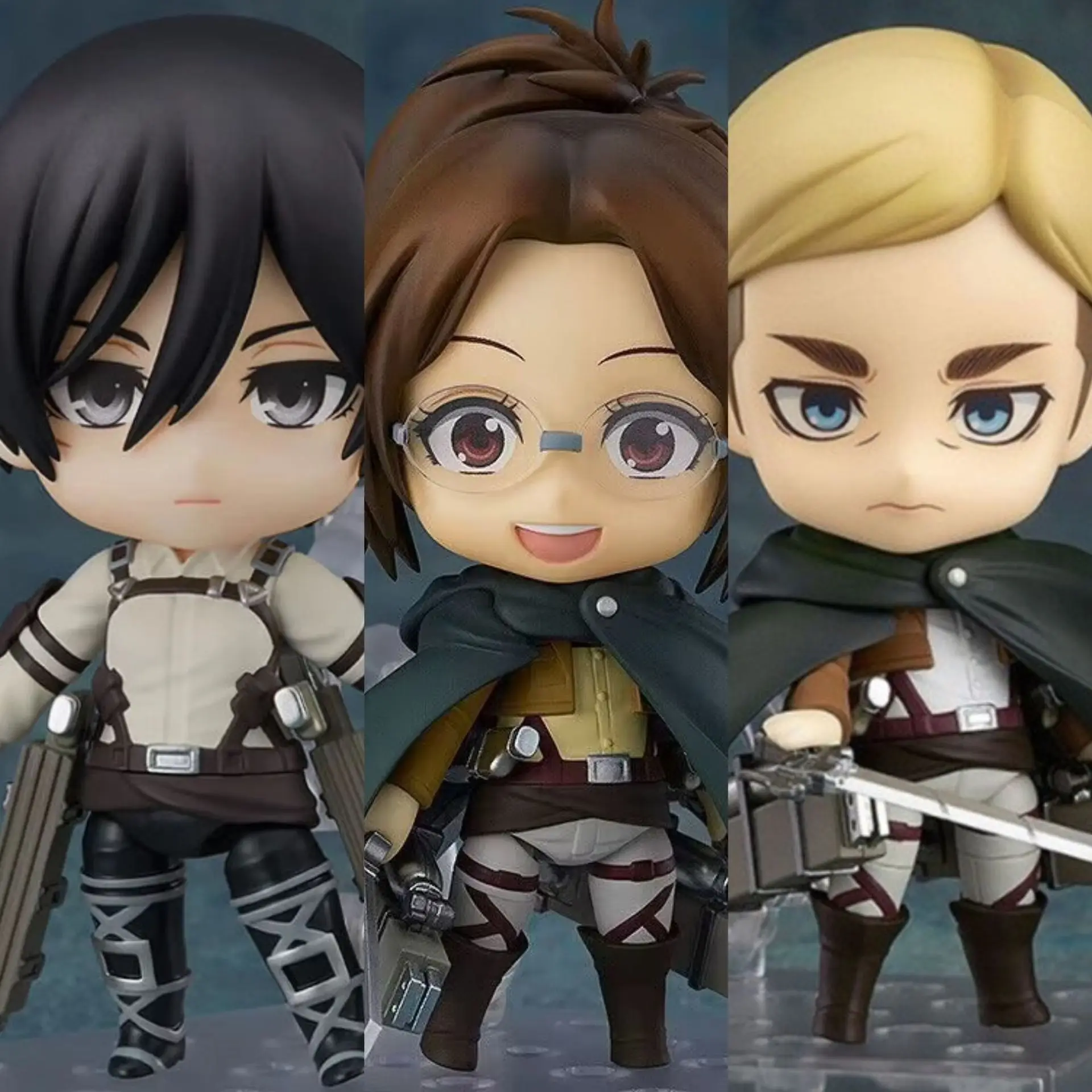 Ataque-ao-Titan-Action-Figure-PVC-Hange-Zoe-Erwin-Smith-Mikasa-Ackerman ...