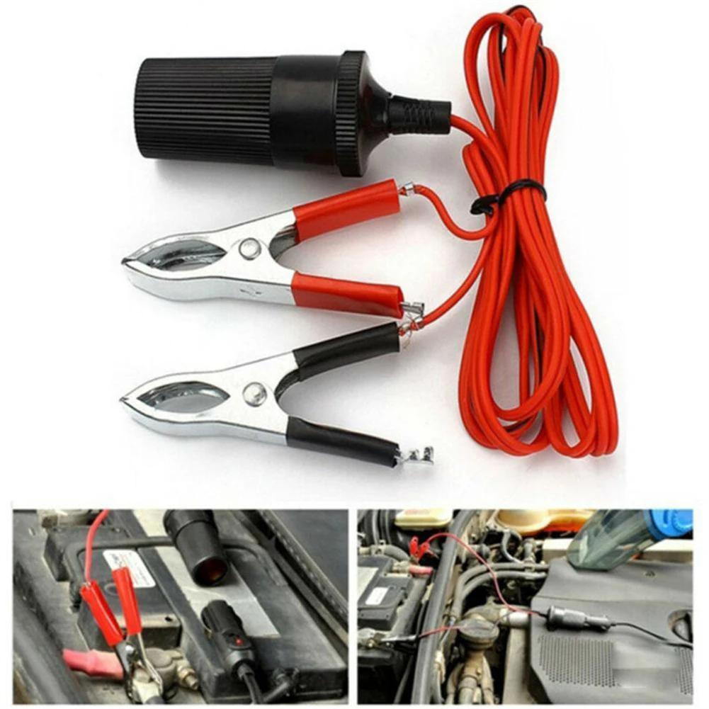 12V-15A-Female-Batteries-Socket-Plug-Car-Battery-Terminal-Clamp-Clip ...