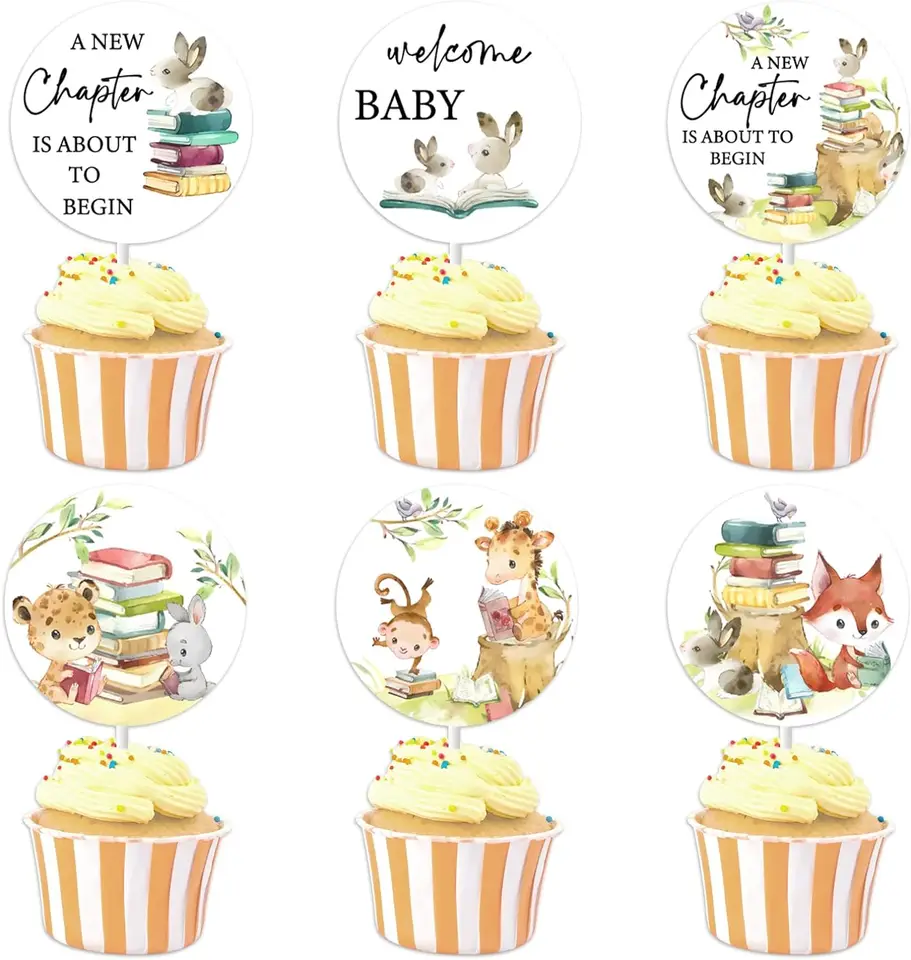 New Chapter Baby Shower Decorations New Chapter Begins Baby Shower A ...