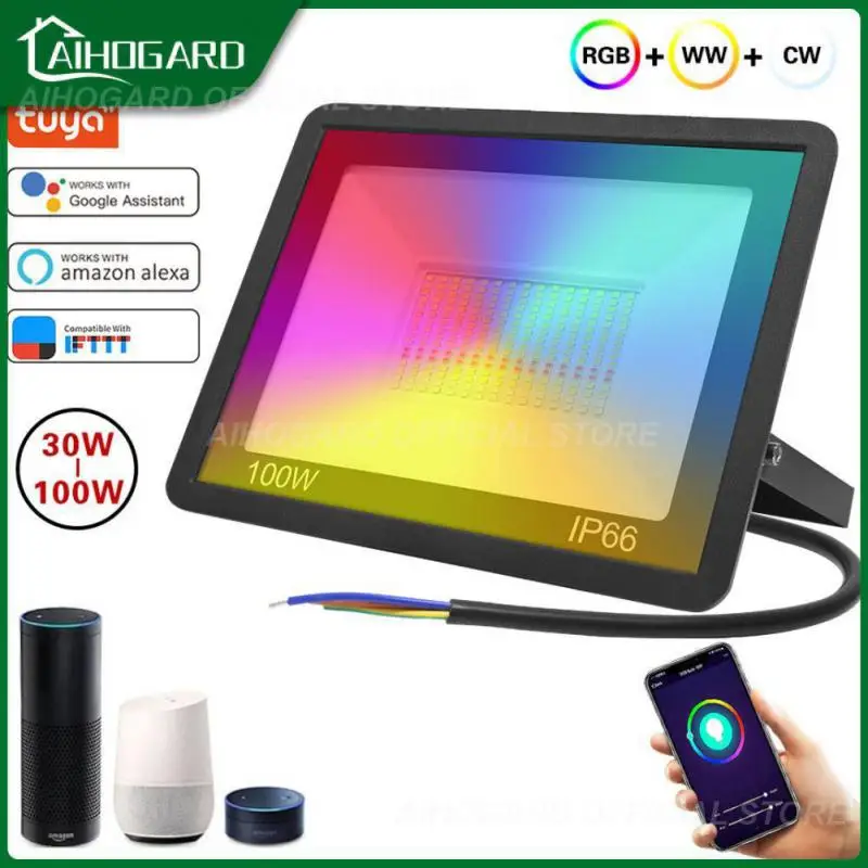 Reflector inteligente Zigbee Rgbcw, lámpara de calle regulable para ...