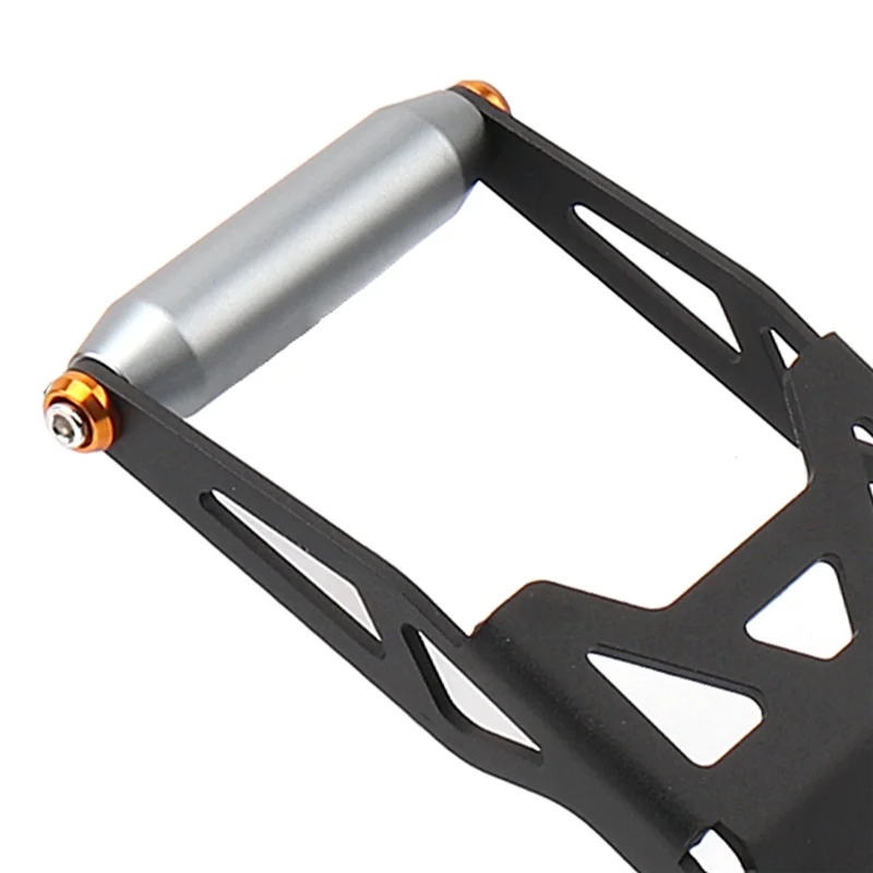 Well Motorcycle GPS Navigation Bracket Black & Silver Metal Motorcycle ...