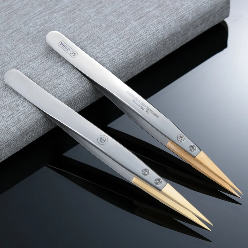 Watch repair tool, boxwood tweezers, precision anti magnetic tweezers ...