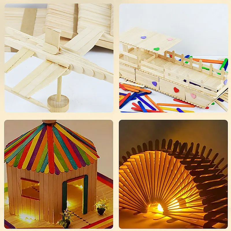 Easy Popsicle Sticks House