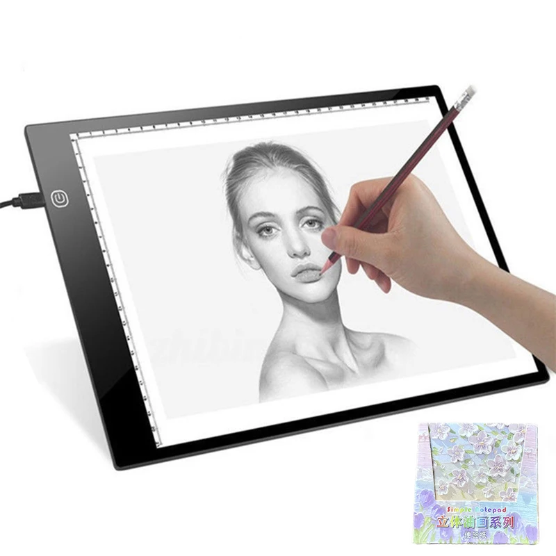 A4-LED-Light-Box-Pad-for-Writing-Painting-Drawing-Tracing-USB-Digital ...