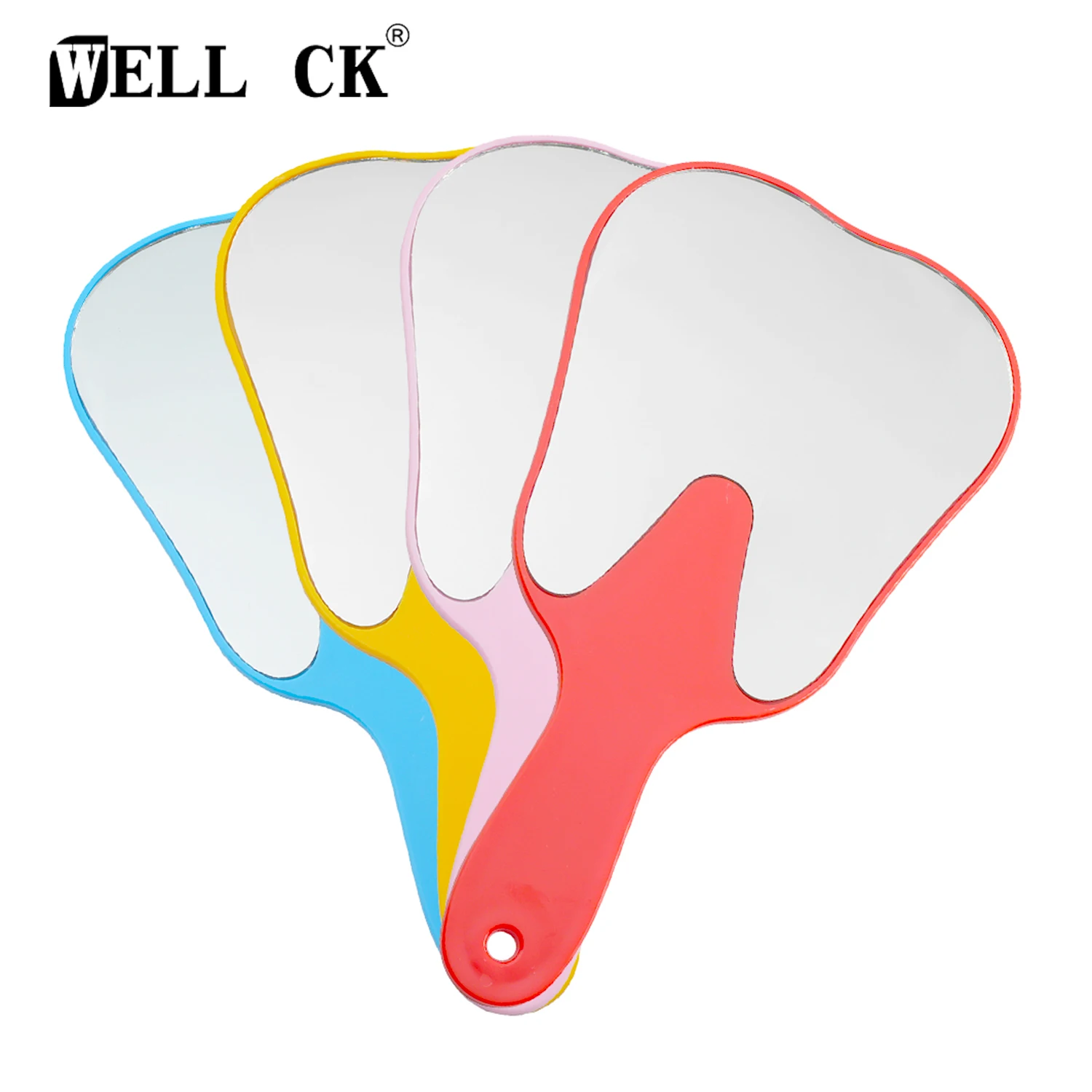 1pc Dental Colorful Handle Mirror Tool Unbreakable Mouth Teeth Mirror ...