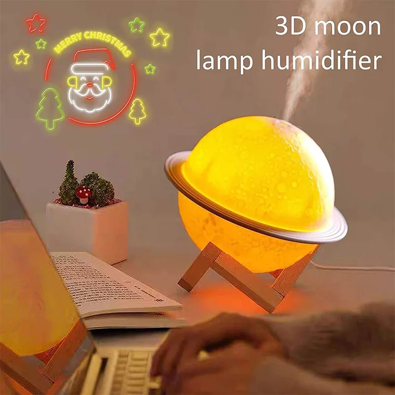 Aroma-Diffuser-Air-Humidifier-With-Led-200Ml-3D-Moon-Planet-Humidifier ...