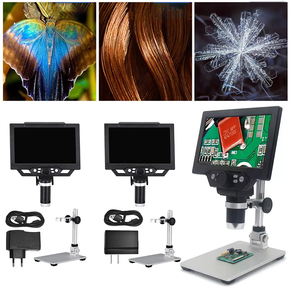 1200X-Digital-USB-Microscope-with-8-LED-Light-7inch-LCD-HD-Digital ...