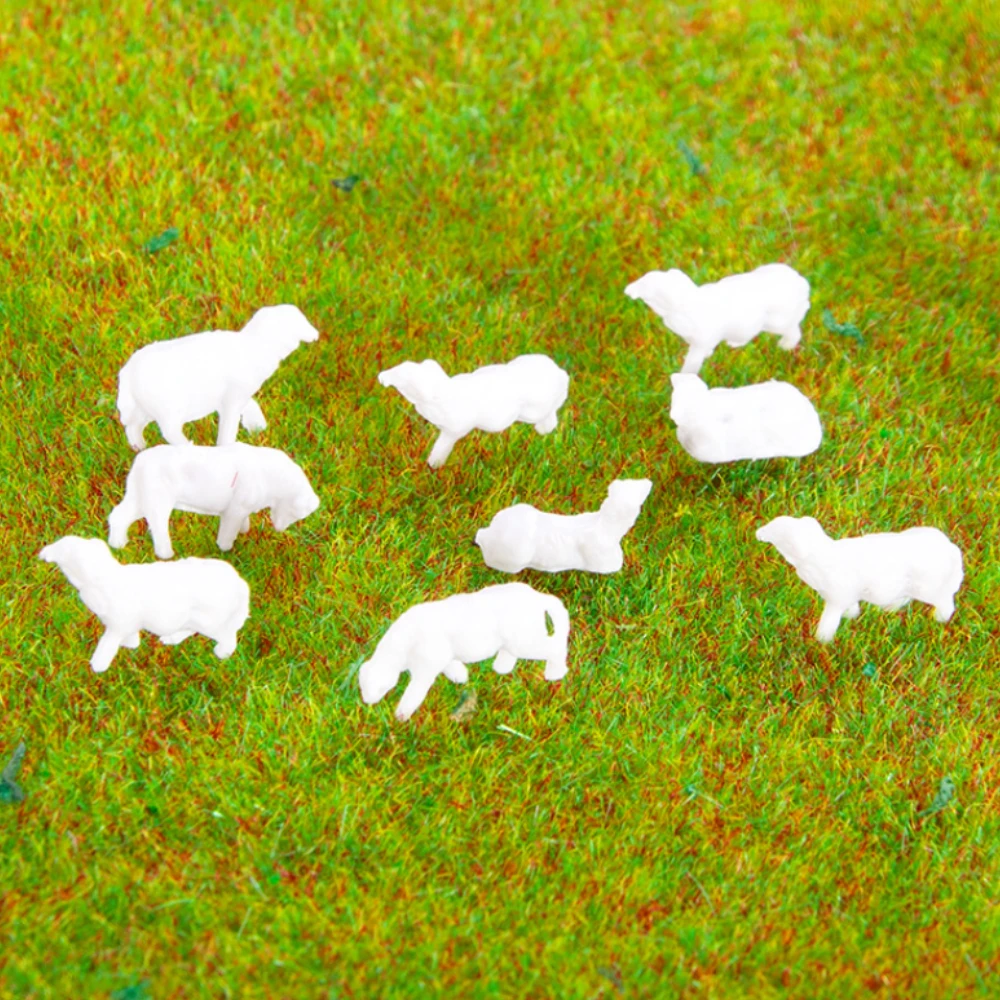 1-87-HO-Scale-UnPainted-White-Animals-Sheep-Model-For-Farm-Sand-Table ...