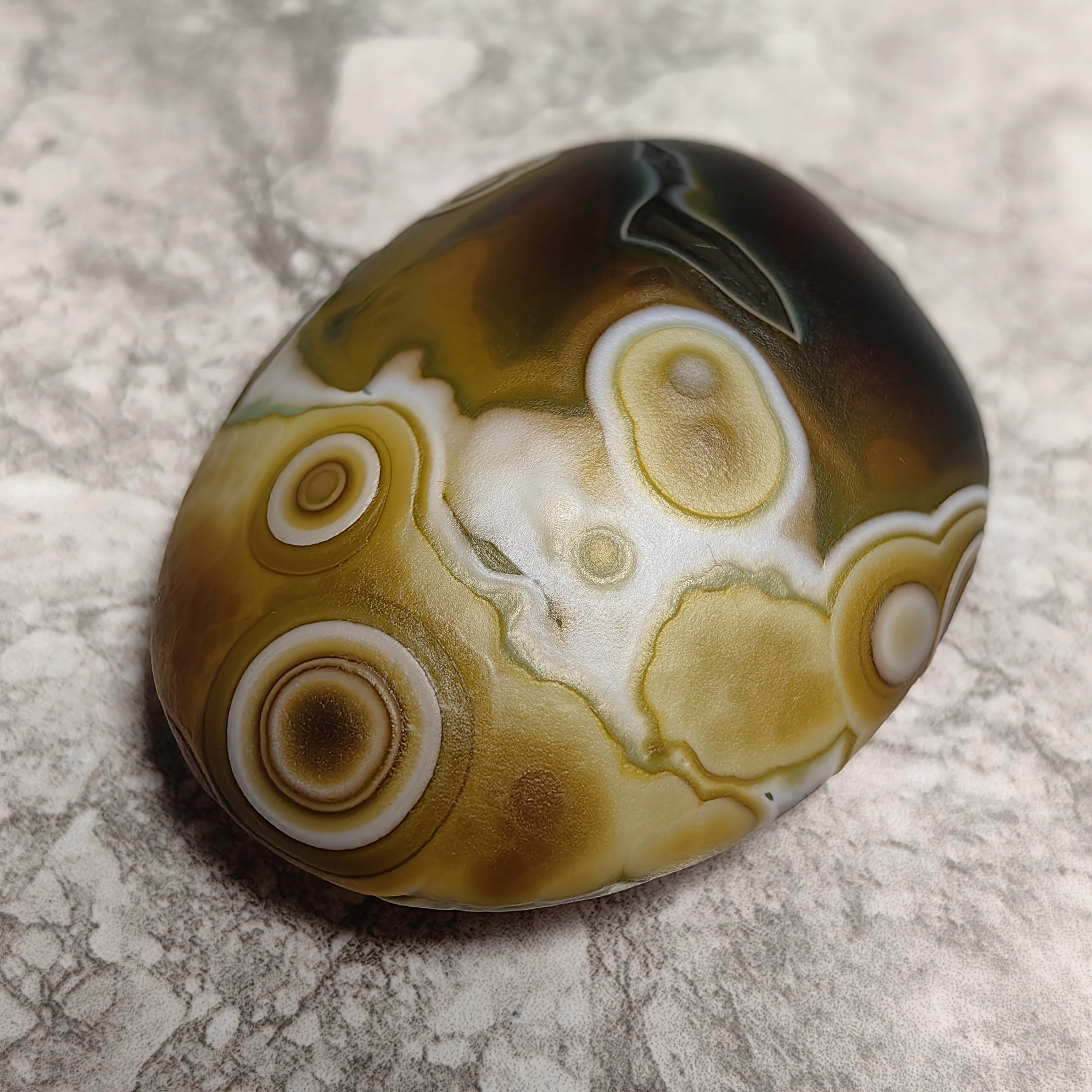 Pure Natural Flower Eyes Agate Rough Stone For Reiki Spiritual ...