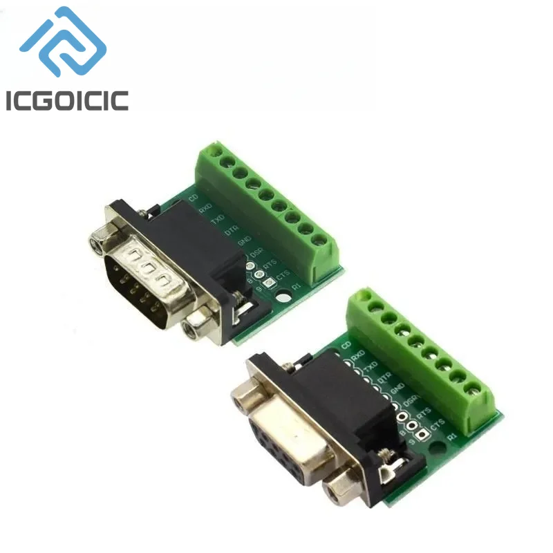 DB9-Male-Female-Adapter-Signals-Terminal-Module-RS232-RS485-Serial-To ...