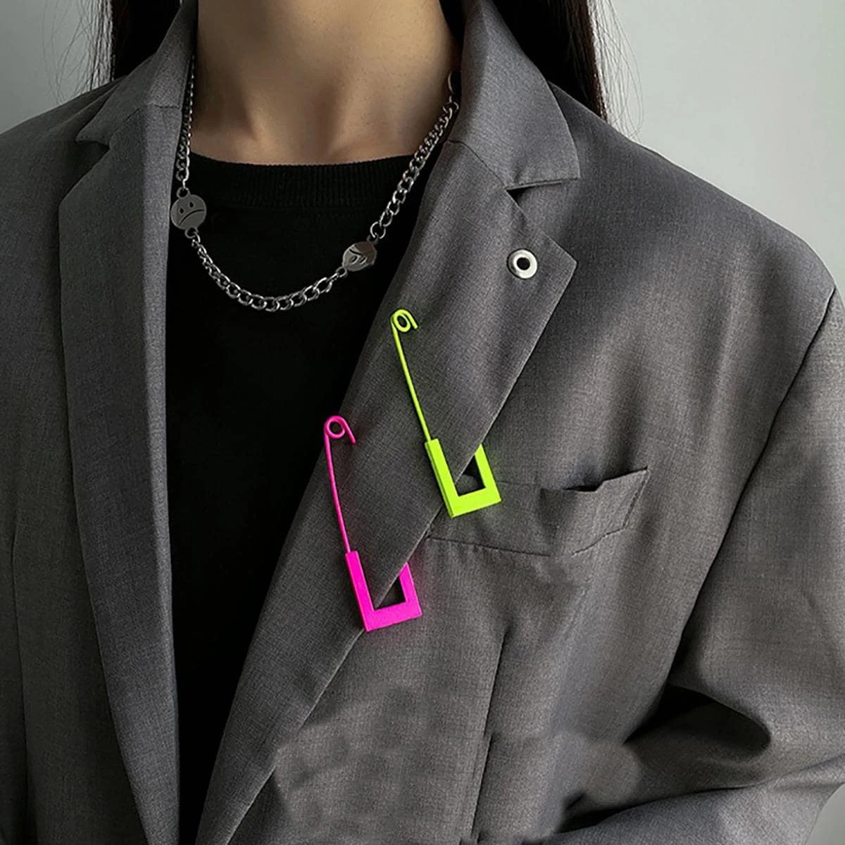 1-simple-and-stylish-fluorescent-pin-corsage-brooch-women-s-clothing ...