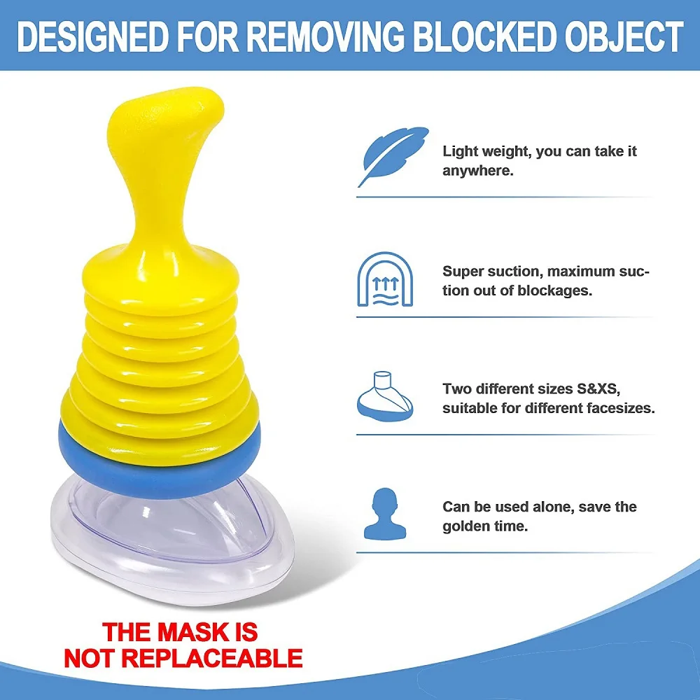 Professional Choking Emergency Device for Adult and Children with 2 ...