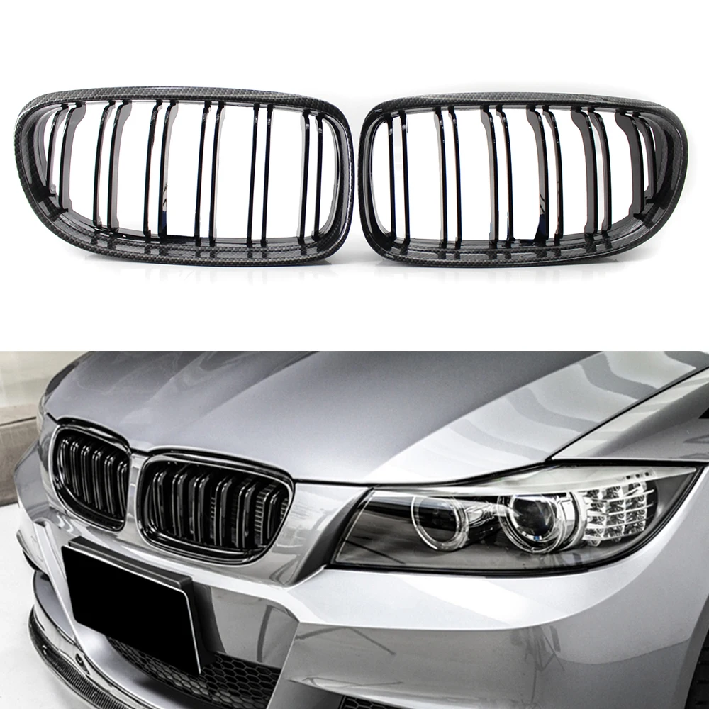 A Pair Car Front Bumper Grill For Bmw E90 E91 3 Series 320i 325i 328i ...