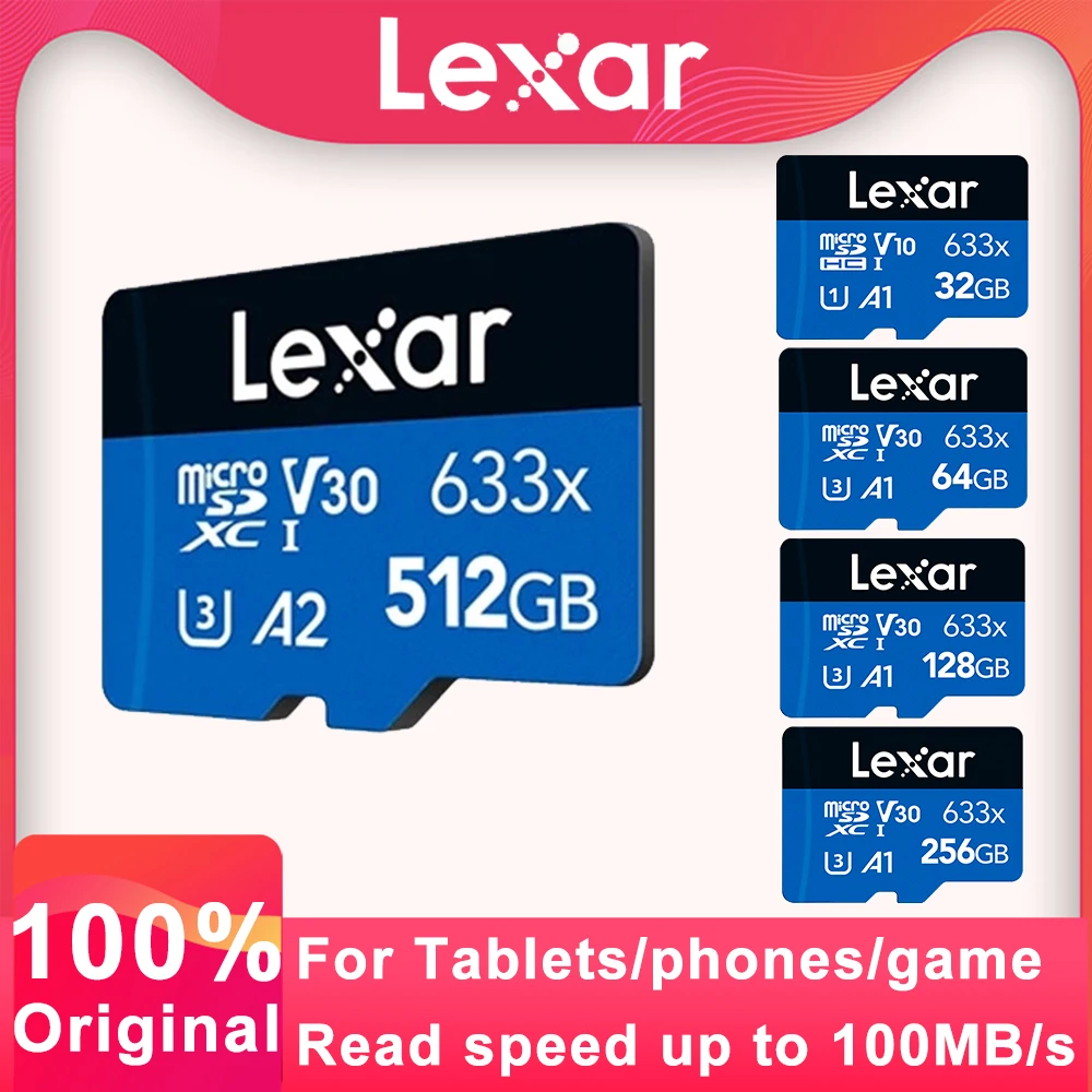 Lexar-sd-card-Original-Memory-Card-Micro-SD-633X-Flash-Cards-128GB ...