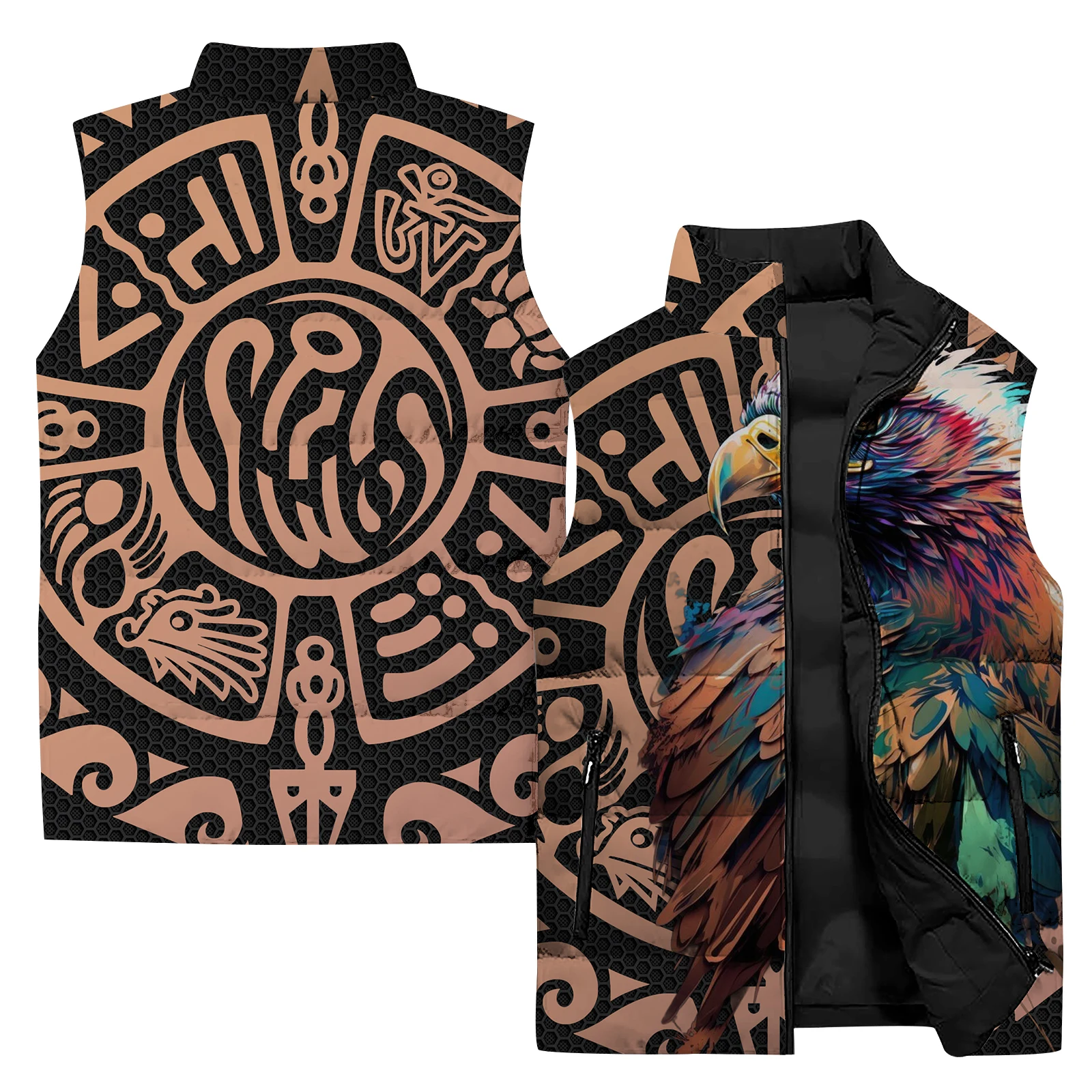 Chaleco con estampado de águila elegante, ropa para hombre, chalecos ...