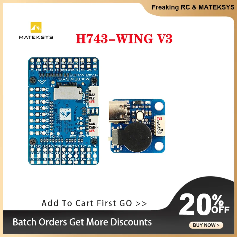 MATEK Mateksys H743-WING V3 Flight Controller FC Dual Camera Input ...