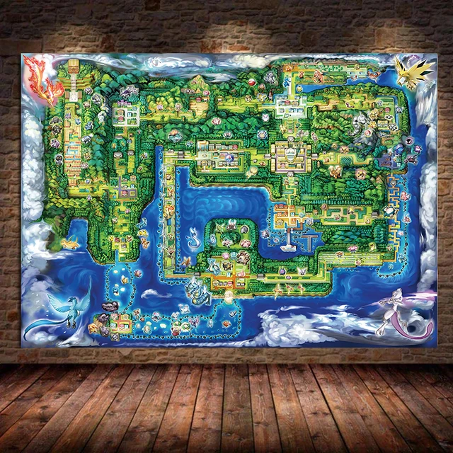 Pokemon Kanto Map