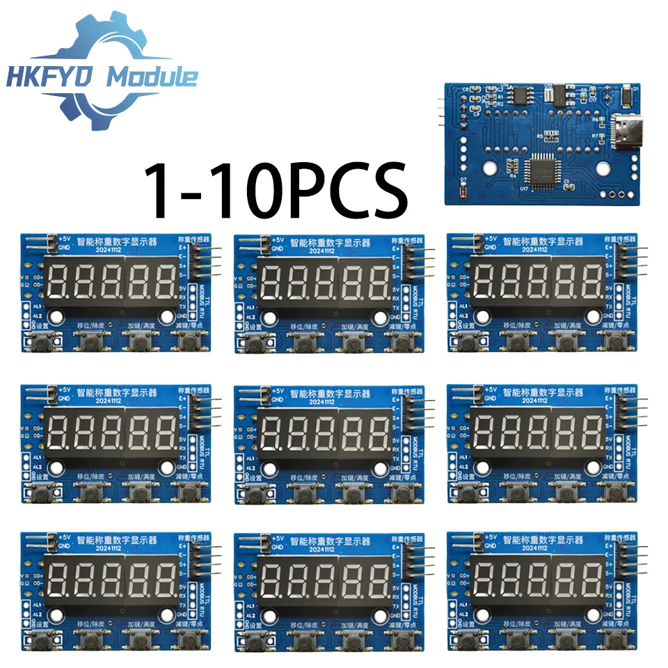 1-10pcs HX710 24-Bit Weighing Module – Digital Scale Sensor with TTL ...