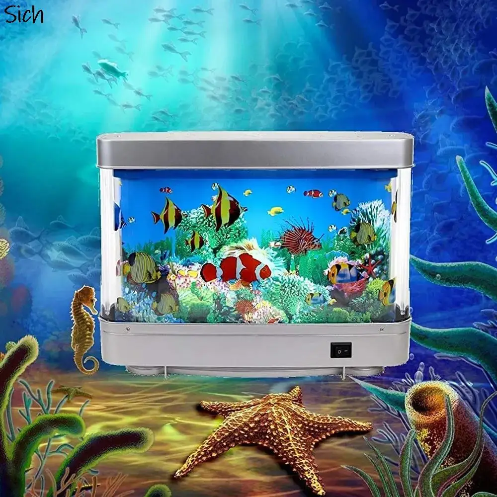 LED-Fish-Tank-Lamp-Moving-Sea-View-Fish-LED-Mini-Fish-Tank-Aquarium ...