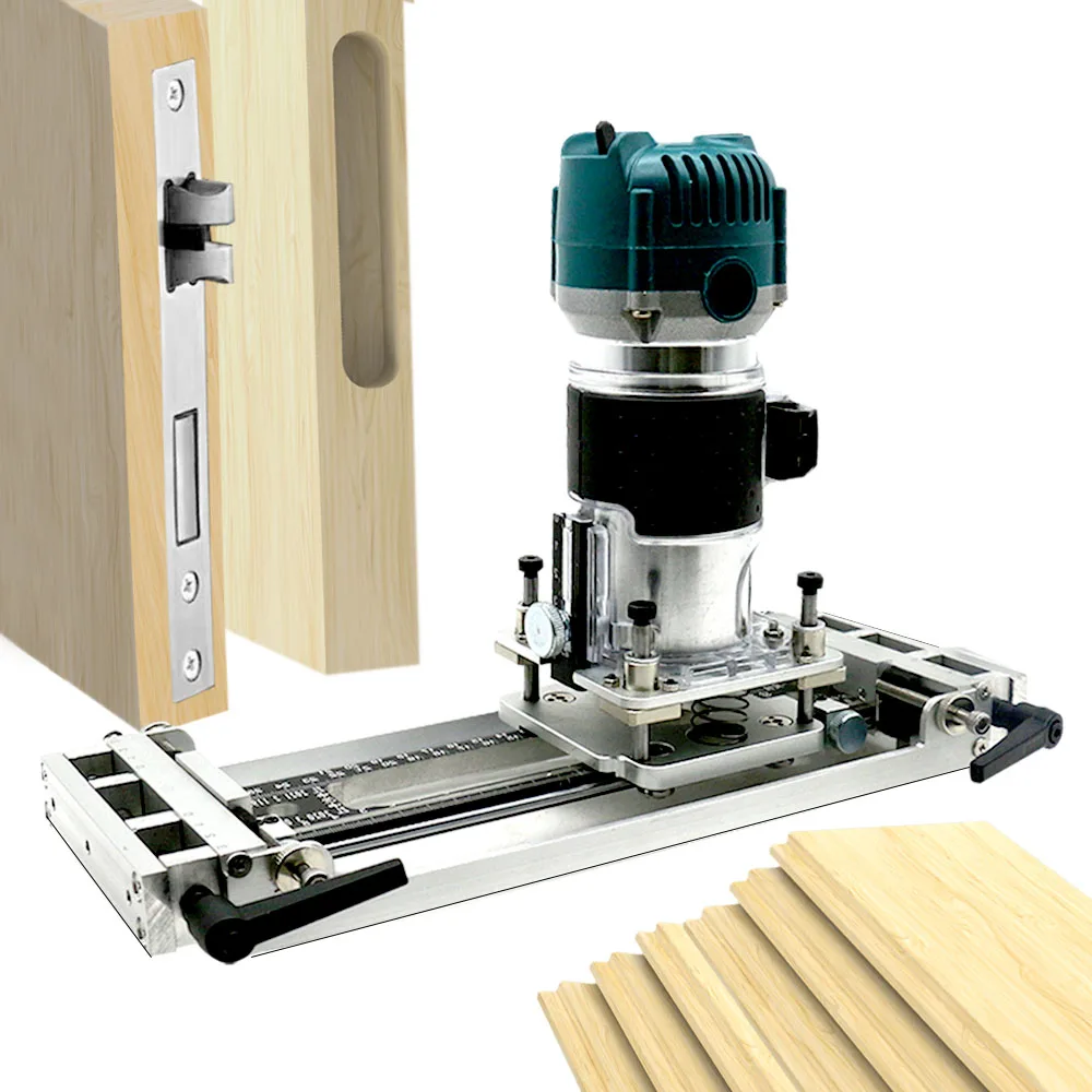 Mortising Jig 2 In 1 Slotting Bracket Slotter Hinge Hole Invisible ...