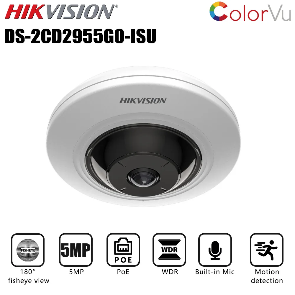 Hikvision-DS-2CD2955G0-IS-5MP-180-Fisheye-View-POE-IP-Camera-support ...