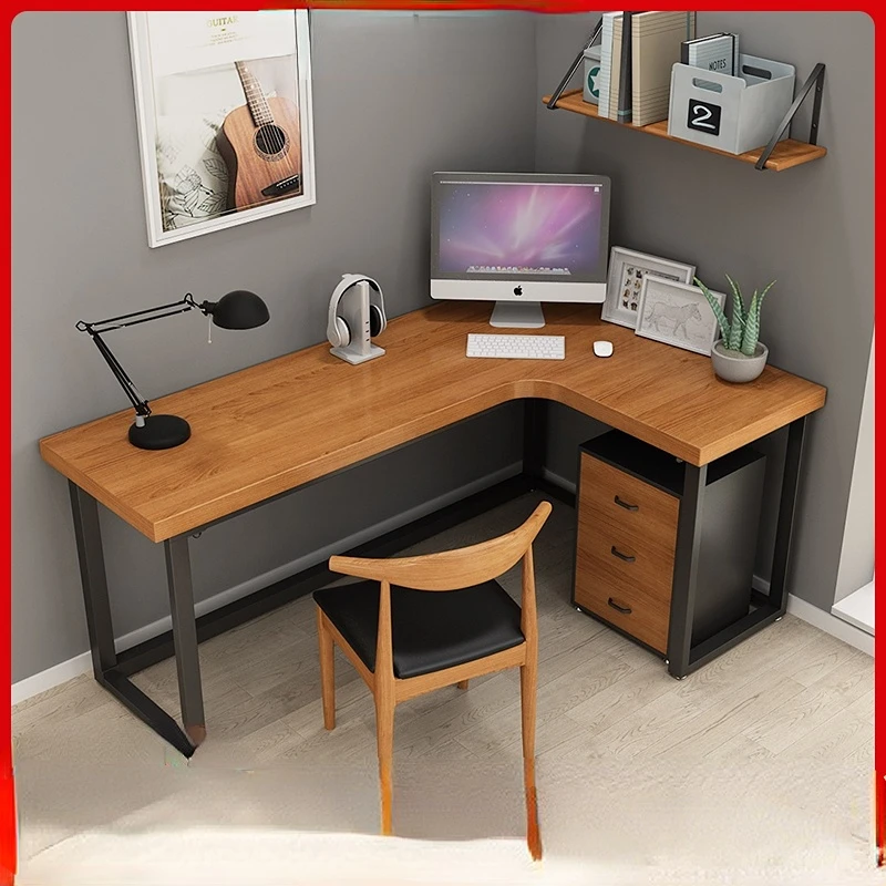 Wood Corner Computer Desk
