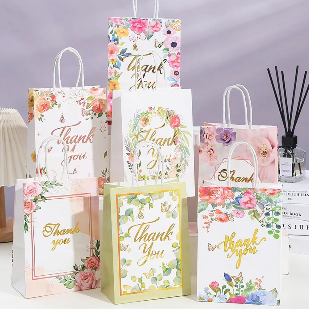 Kraft-Paper-Gift-Packing-Bags-para-convidados-obrigado-Gift-Bags-Pink ...