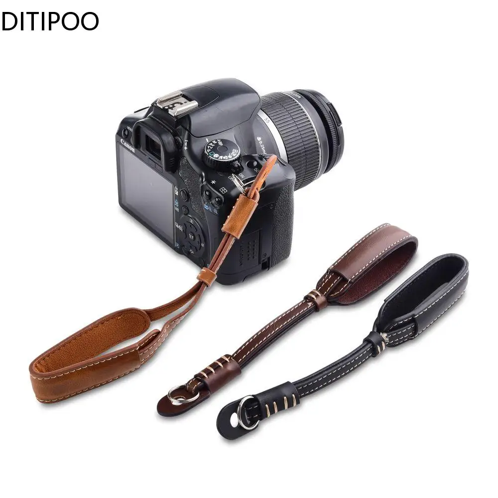 DSLR Camera Wrist Hand Strap PU Leather Lanyard for Digital Camera ...