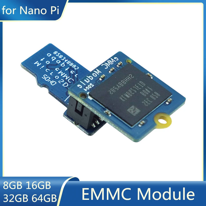 EMMC 모듈 8GB 16GB 32GB 64GB, Nano Pi (마이크로 SD 포함) eMMC 모듈 어댑터 T2 임베디드 멀티 ...