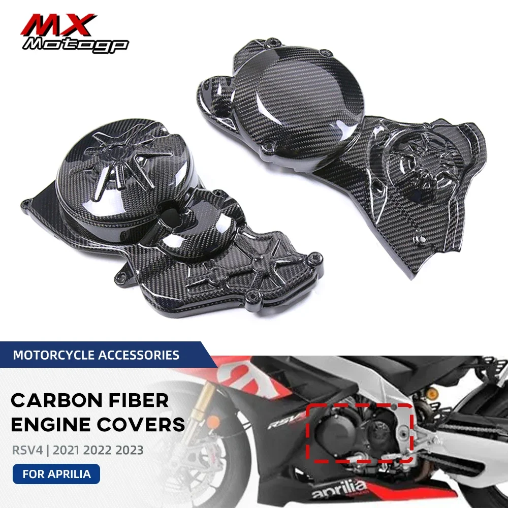 Motorcycle-Carbon-Fiber-Engine-Cover-Set-Racing-Sprocket-Guard-Case ...