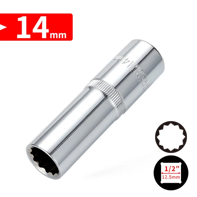 1Pc 14 16 17 18 21mm Plug Socket Wrench Car Disassembly Repair Sleeve ...