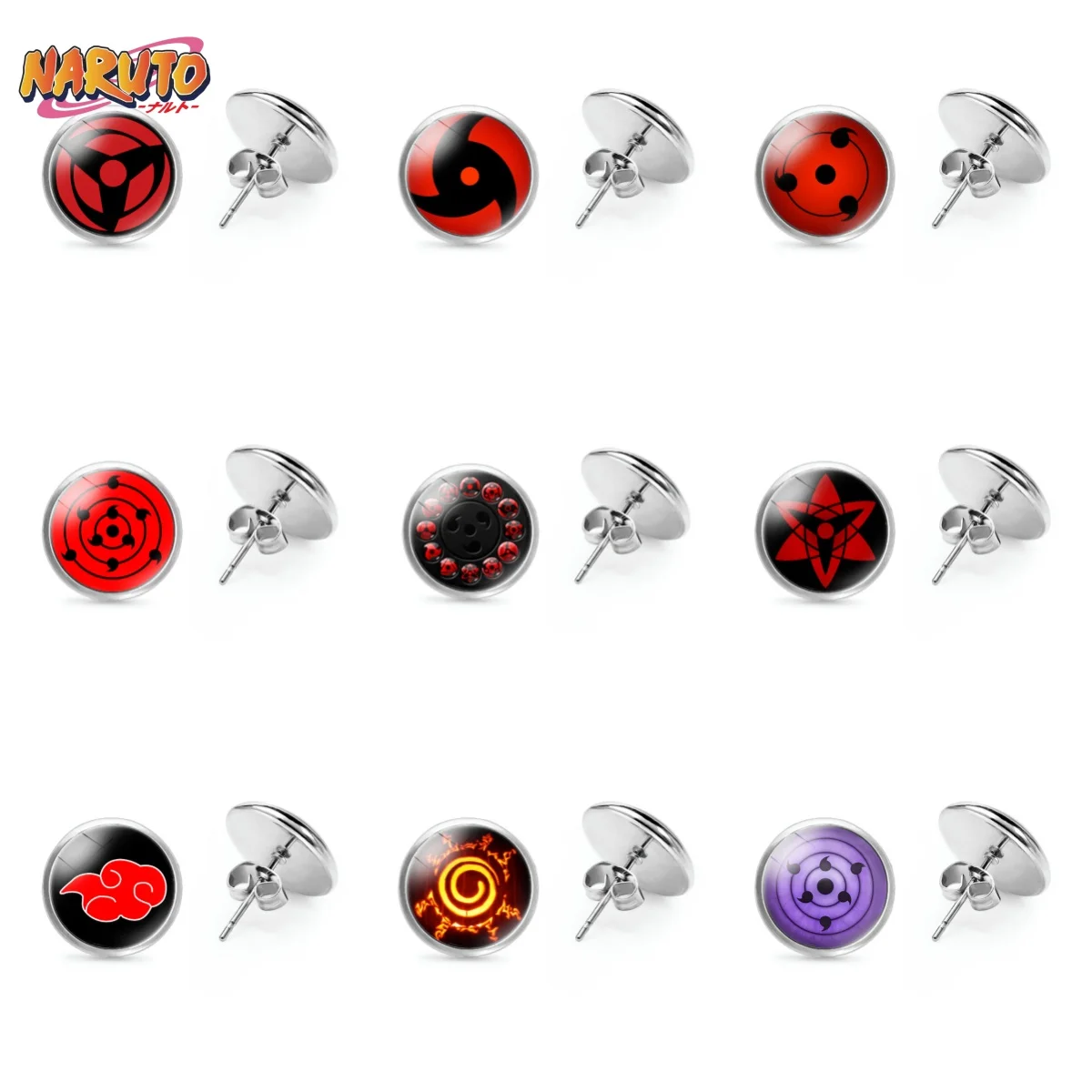 New-Naruto-Cartoon-Stud-Earrings-Anime-Figure-for-Women-Men-Girls ...