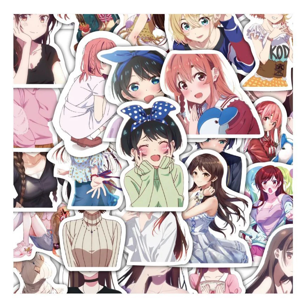 60-120pcs-Mizuhara-Chizuru-Rent-a-Girlfriend-Stickers-Girls-Asami ...