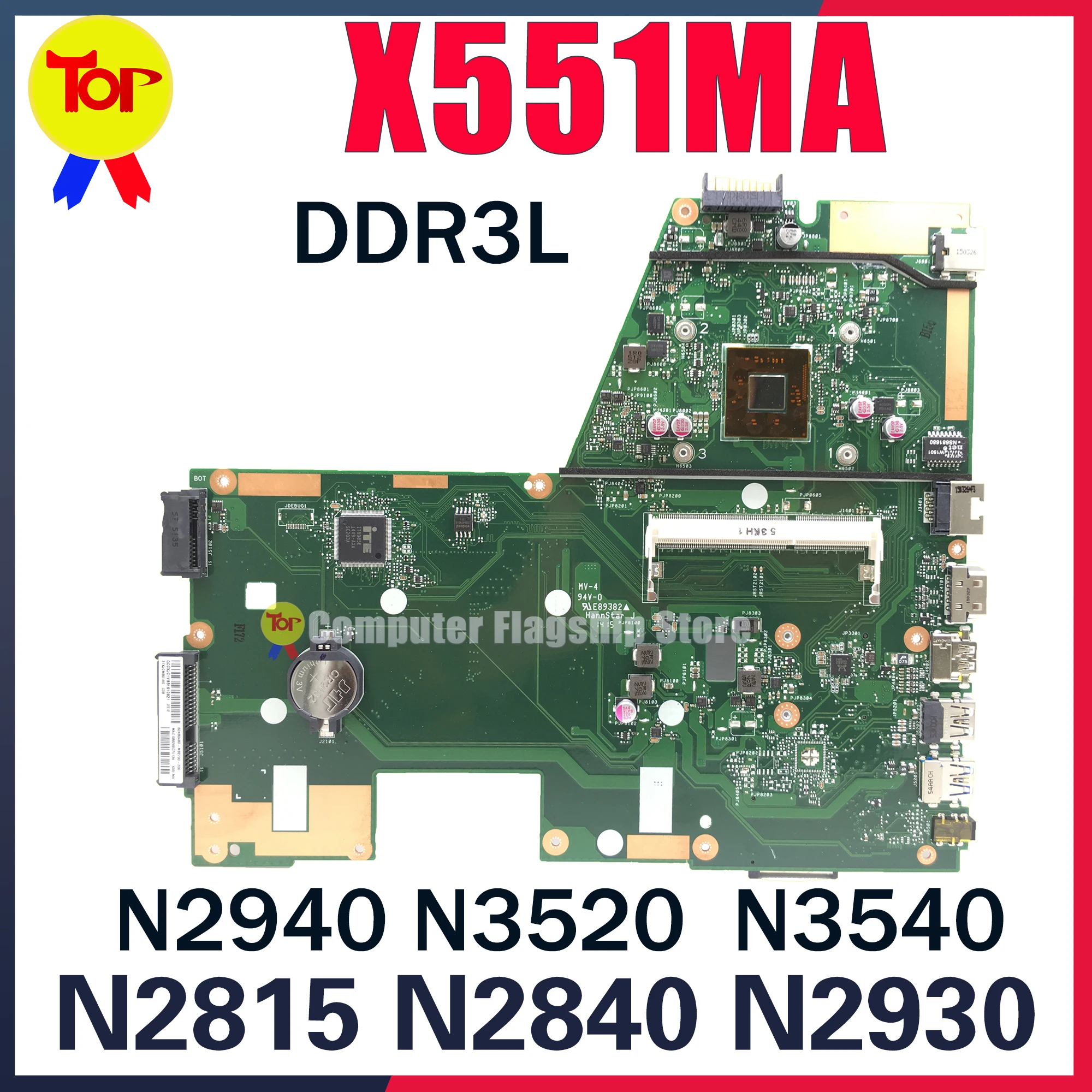 X551MA-Laptop-Motherboard-For-ASUS-X551M-D551M-F551M-R512MA-N2815-N2830 ...
