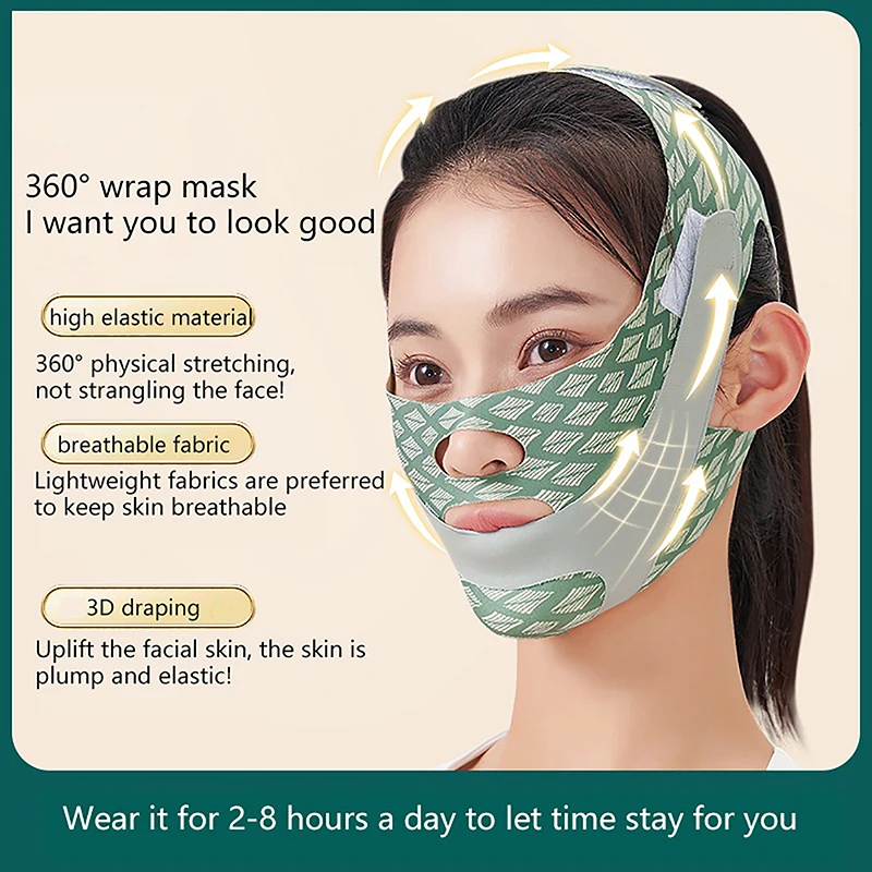 Elastic-Face-Slimming-Bandage-Adjustable-V-Shape-Face-Lifting-Thin-Belt ...