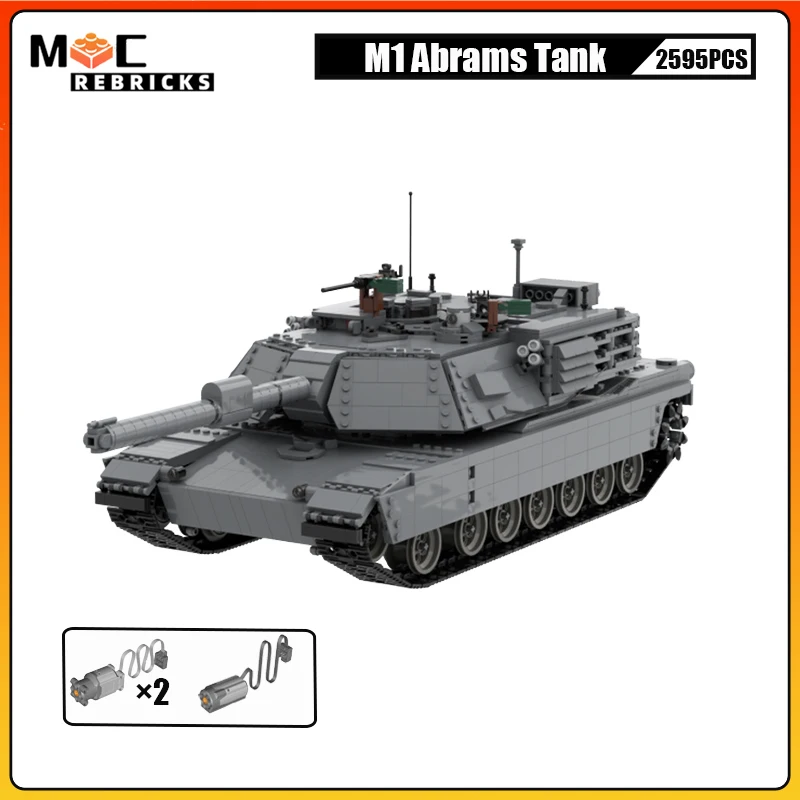 Military Vehicle Series US Main Battle Tank M1 Abrams MOC Building ...