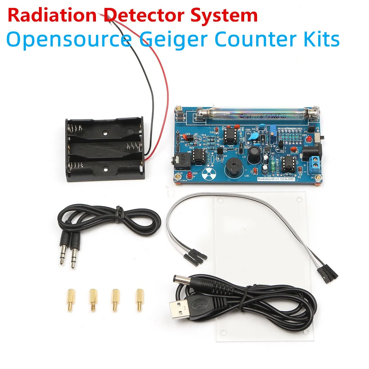 DIY-Geiger-Counter-Parts-Kit-Module-Nuclear-Radiation-Detector-with ...