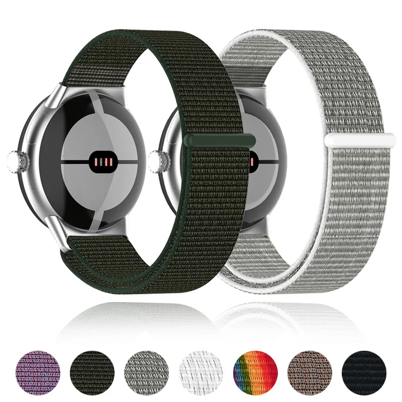 For-Google-Pixel-Watch-2-Strap-Soft-Nylon-Loop-Adjustable-Belt ...
