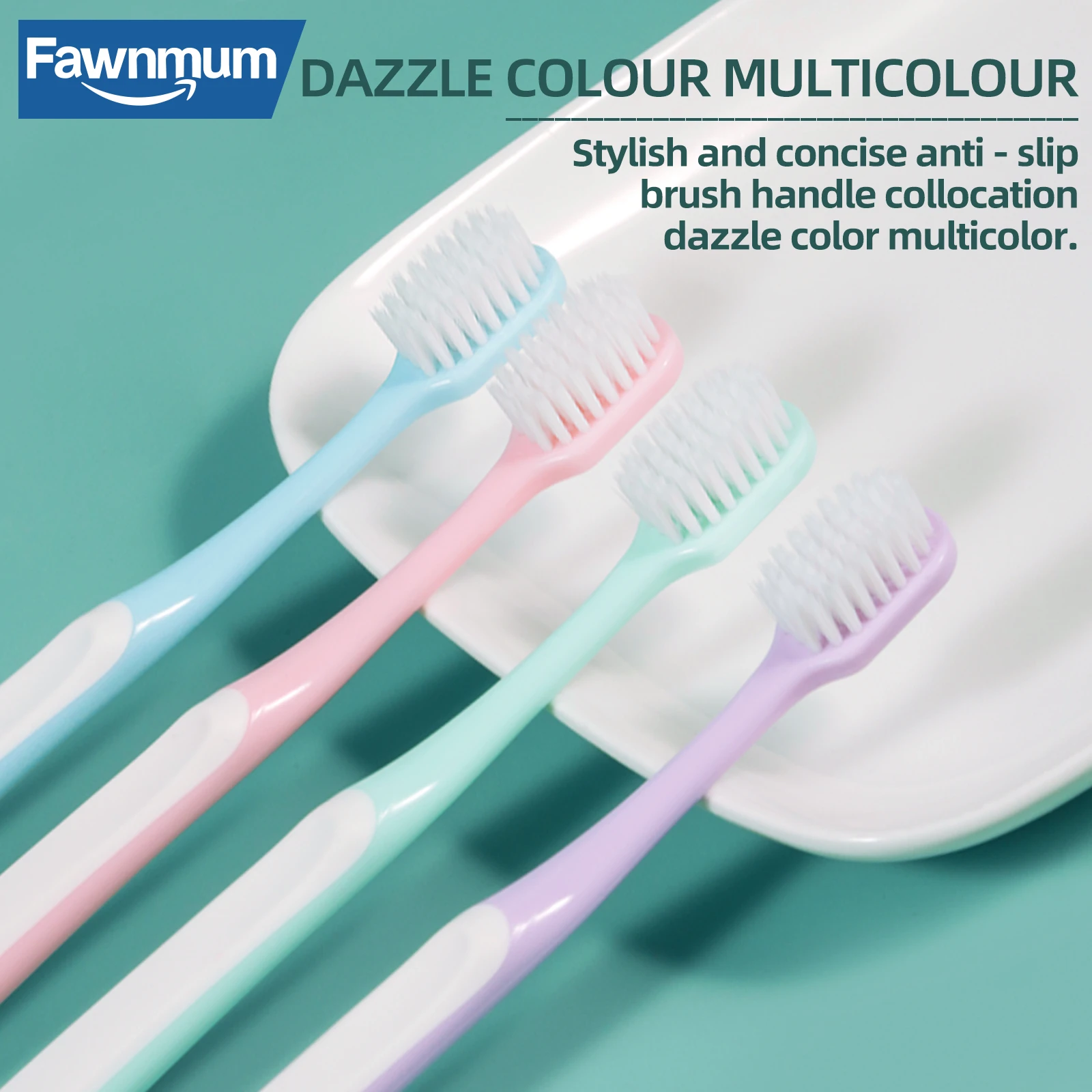 Fawnmum Toothbrush Ultra-fine Soft Toothbrush Antibacterial Protect Gum ...