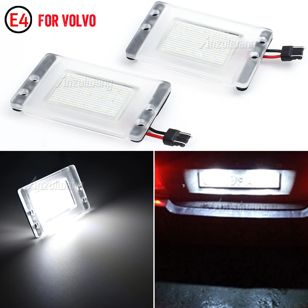 2Pcs Error Free auto lighting For Volvo 850 V70 XC SMD LED license ...