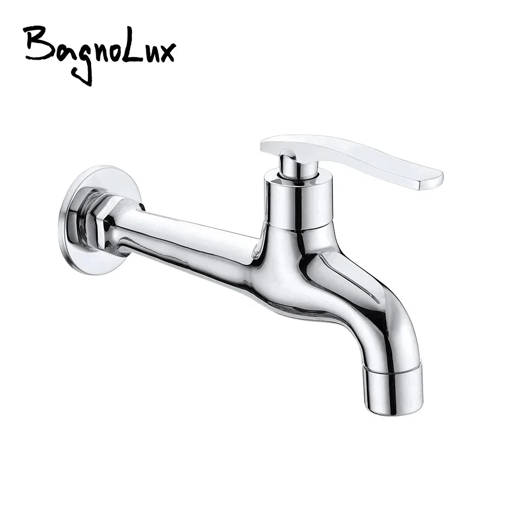 Chrome-Copper-single-cold-water-tap-long-mops-4-old-ordinary-faucets ...