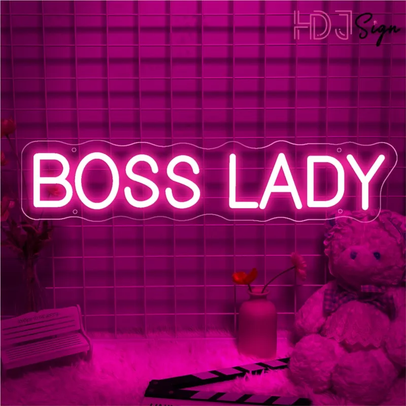 BOSS-LADY-Neon-Sign-Gift-Custom-LED-Light-Snack-Bar-Wall-Decor-For ...