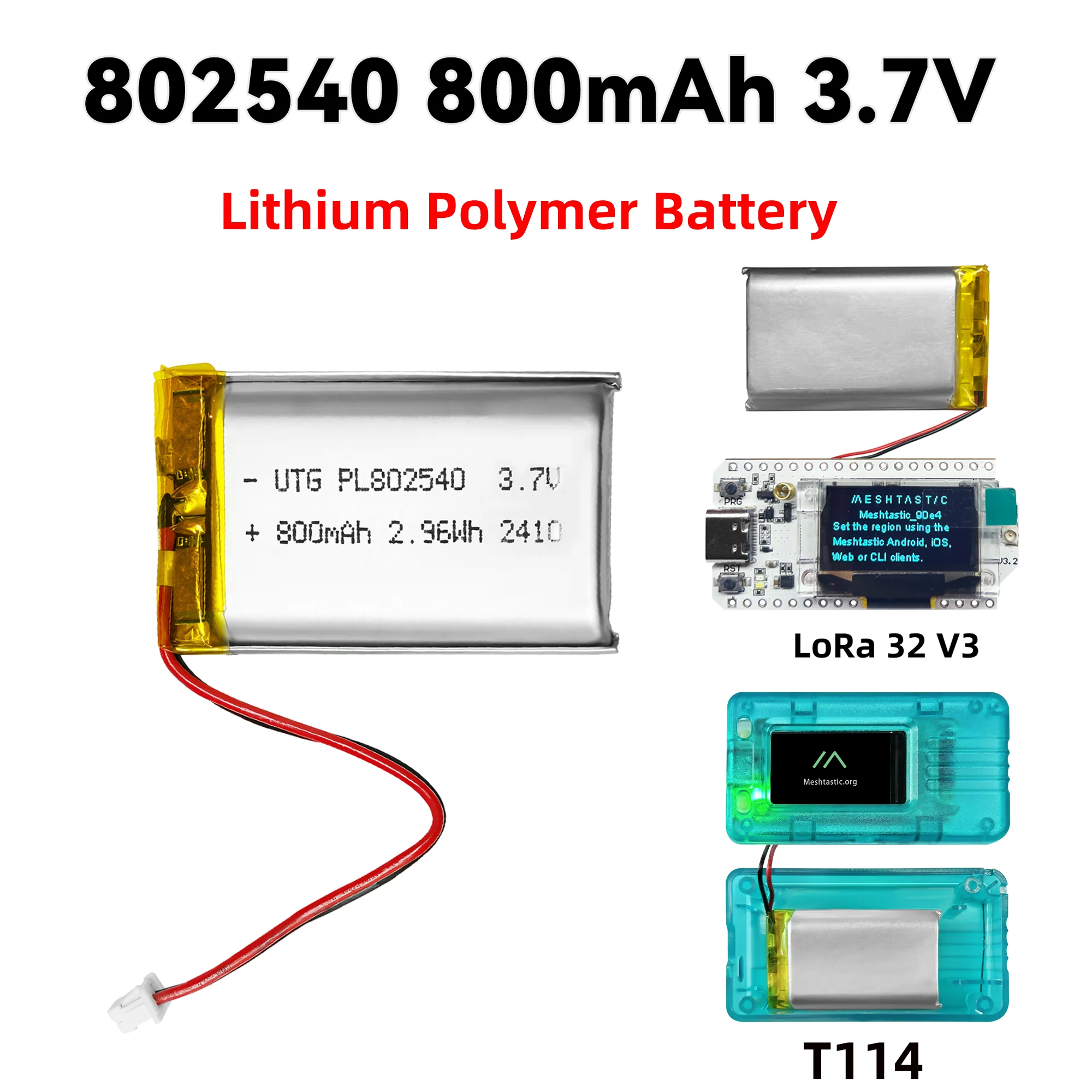 Heltec 3.7V Lipo Battery 800/3000Mah Lithium Battery Li Polymer ...