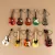 Wooden Guitar Keychain Electric Bass Keyring Wood Miniature Musical ...