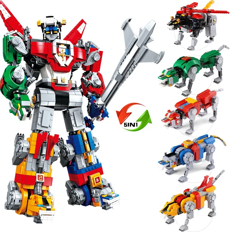 Voltron-Defender-of-The-Universe-Model-Building-Blocks-para-crian-as-Bricks-Toys-Anivers-rio ...