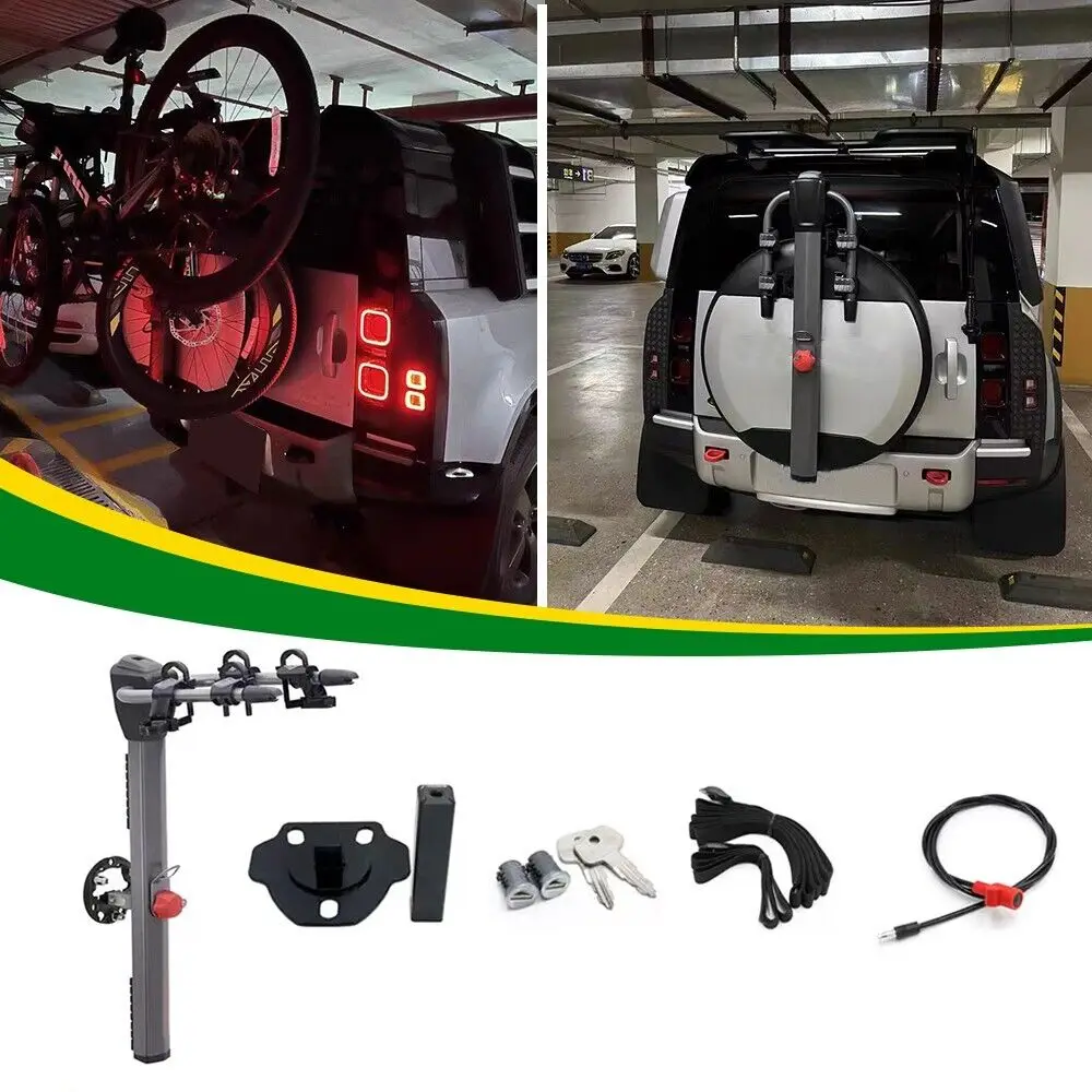 Rear-2-Bike-Rack-Trunk-Bicycle-Carrier-Boot-Rack-Mount-for-LR-Defender ...