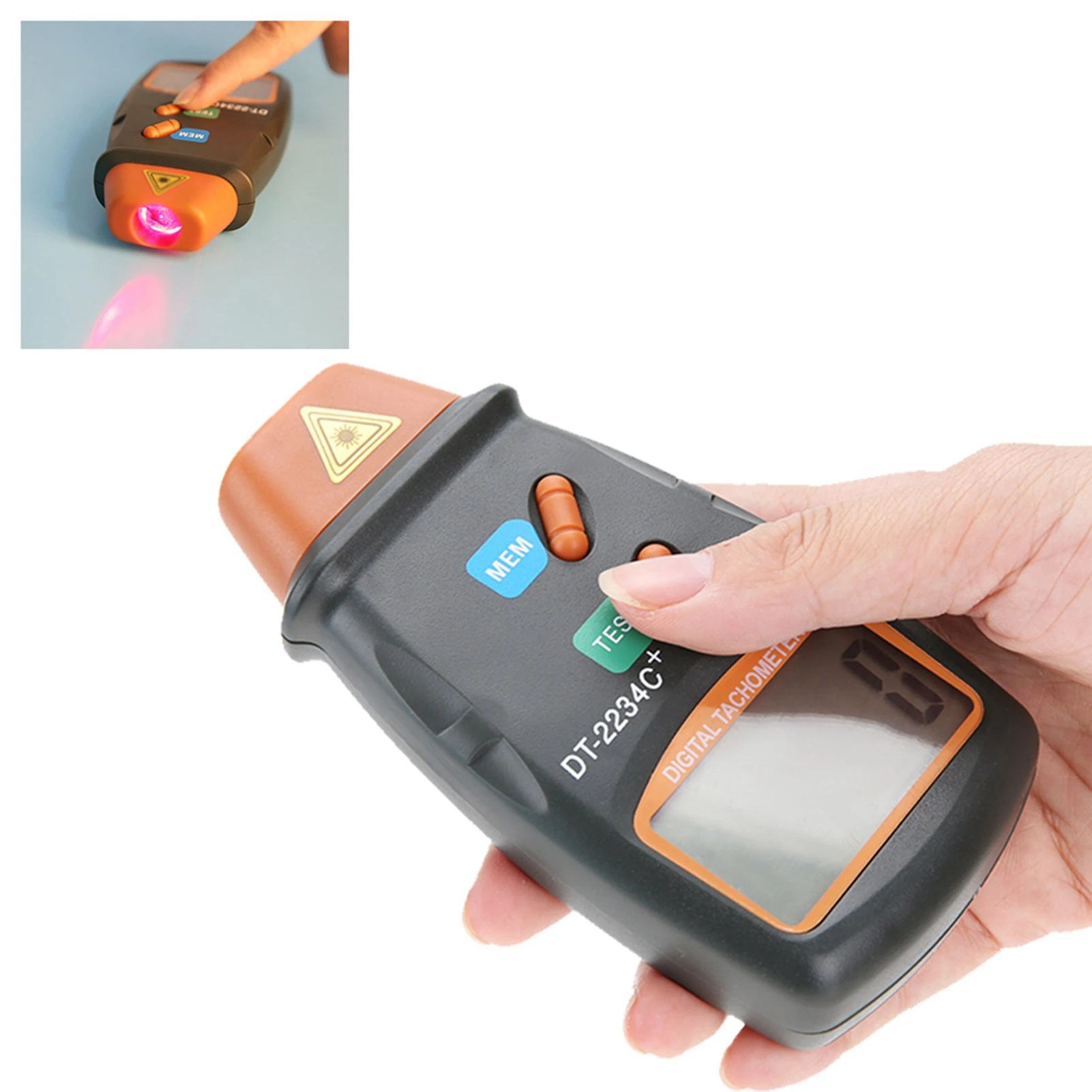 2234C-NOn-Contact-Digital-LCD-Laser-Photo-Tachometer-Mini-RPM-Tester ...