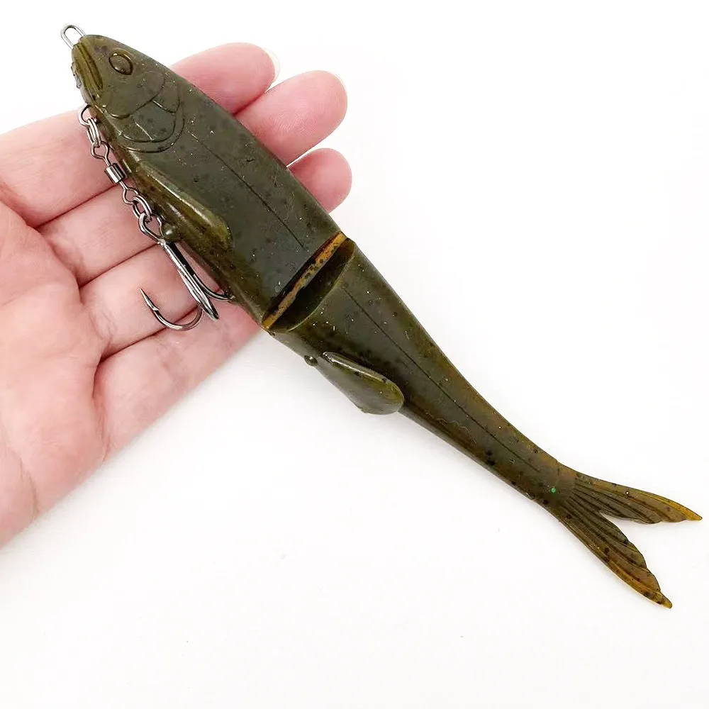 Premium 12/17 CM Swimming Soft Baits LifeLike Wobbler Action Fishing ...